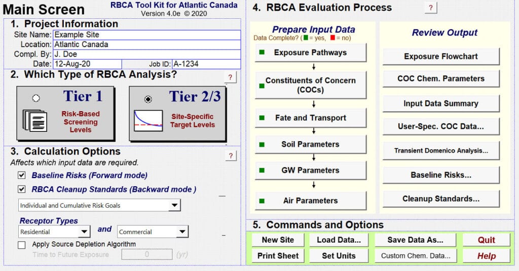 RBCA Tool Kit for Atlantic Canada (version 4e) - GSI Environmental Inc.