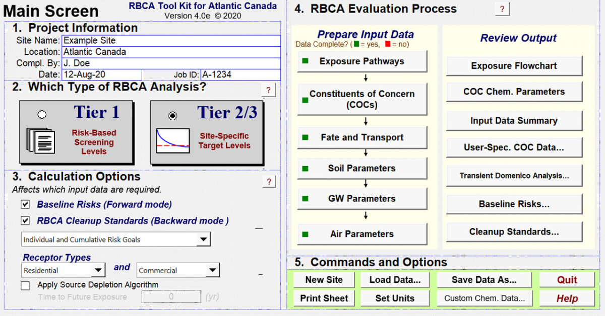 RBCA Tool Kit for Atlantic Canada (version 4e) - GSI Environmental Inc.